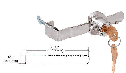 CRL Chrome "Adjustable" Sliding Glass Door Lock with Thumb Screw Adjus