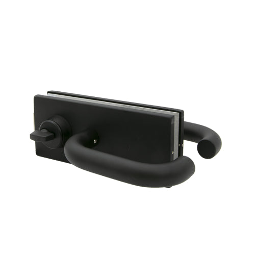 FHC NPF Glass Mounted Lever Latch With Lock/Thumbturn And Tubular Hand